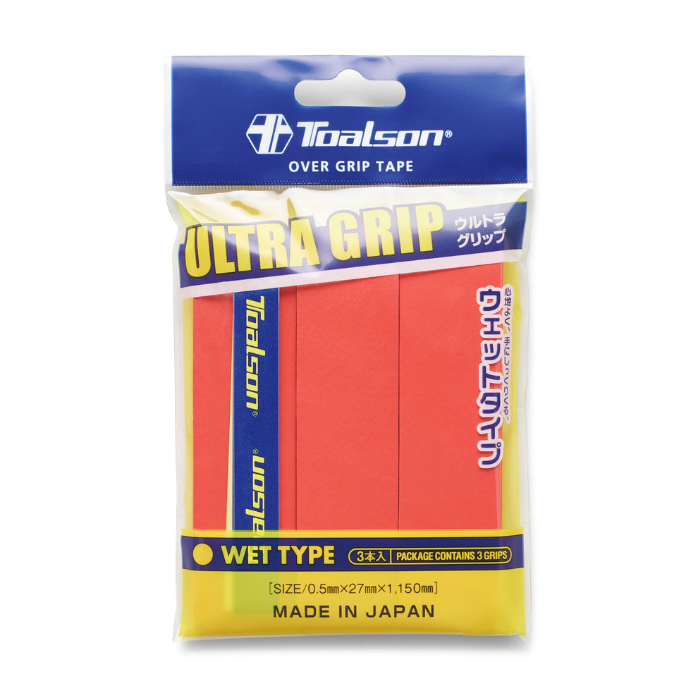 Toalson Ultra Grip 3 Tennis Padel - Neon Red – Toalson.NET